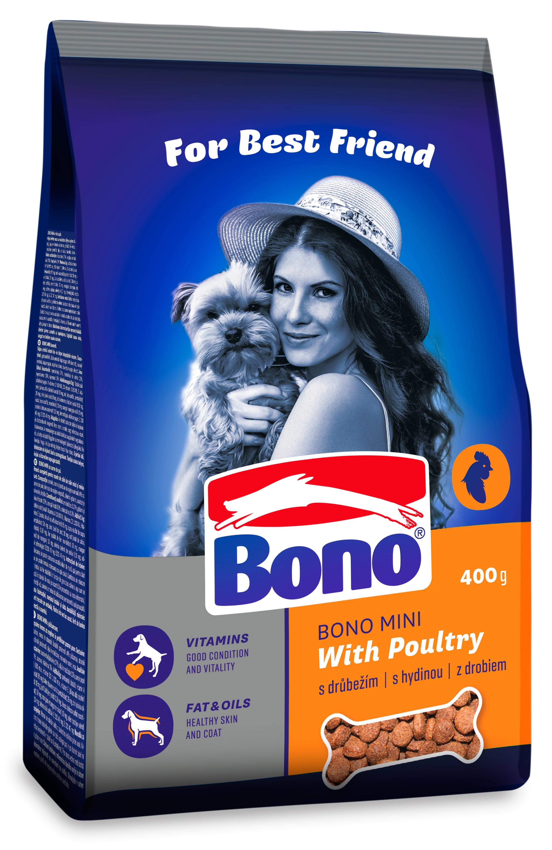 Bono Adult Mini drůbeží 400g | krmiva | granule | Pes doma ...